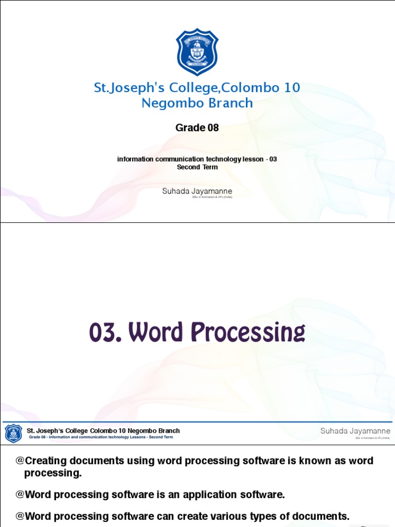 Grade 08 ICT Lesson 03 | PDF | Information And Communications ...