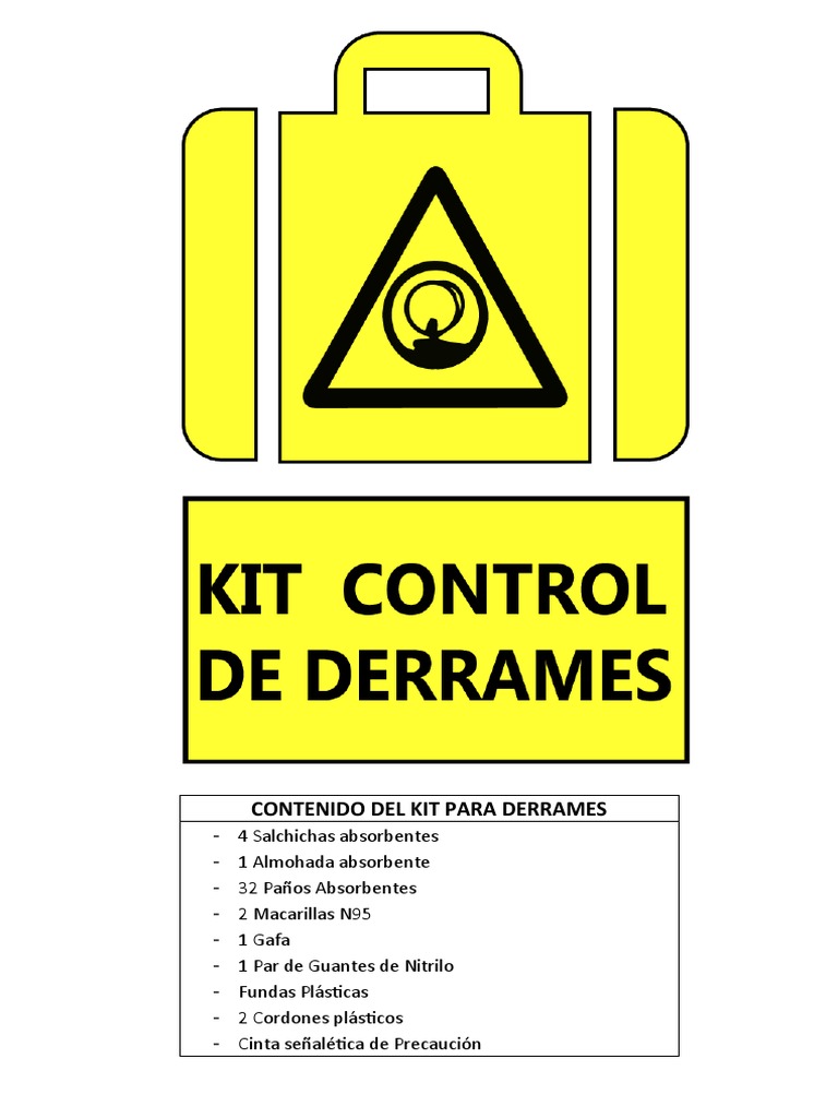 Kit Antiderrame: Contenido y Señalización | PDF | Ciencias sociales ...