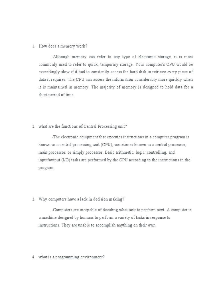 Itec 101 | PDF | Central Processing Unit | Operating System