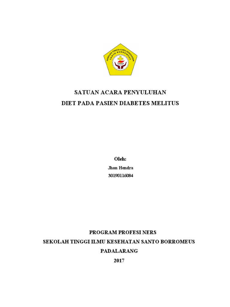 Sap Diet DM Jhon | PDF