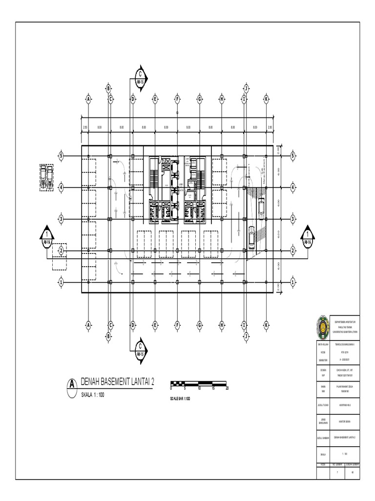 Denah Basement Lantai 2 Kantor Sewa | PDF