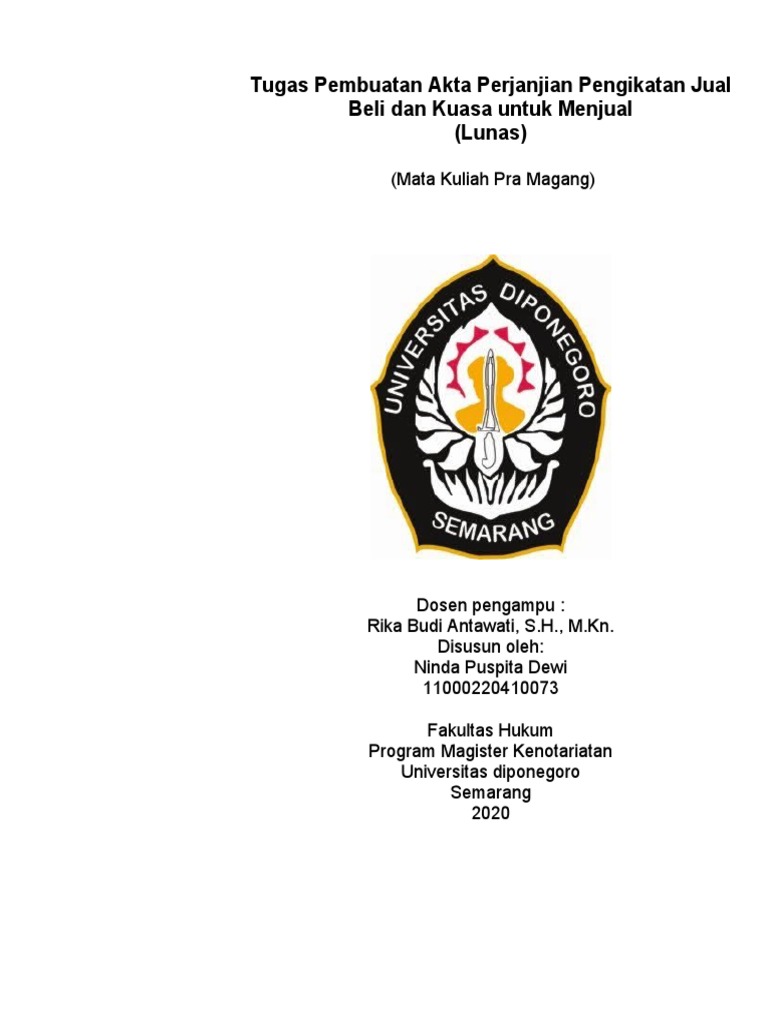 Ninda Puspita Dewi - 11000220410073 - A2 Tugas PPJB Baru | PDF