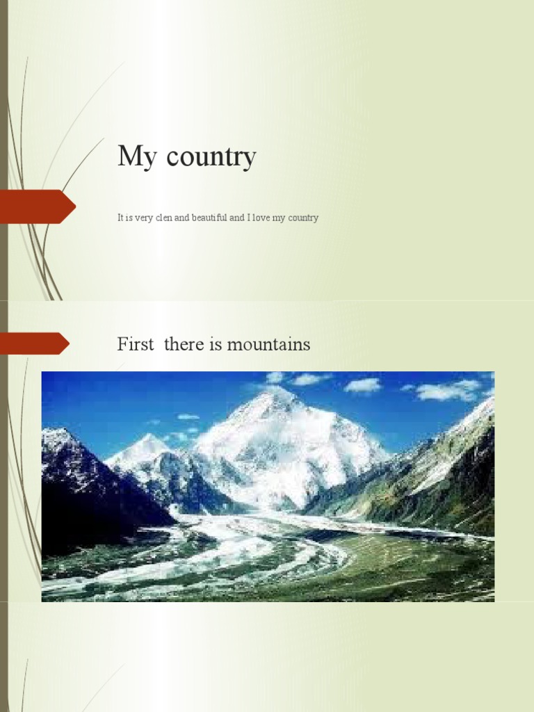 My Country: It Is Very Clen and Beautiful and I Love My Country | PDF