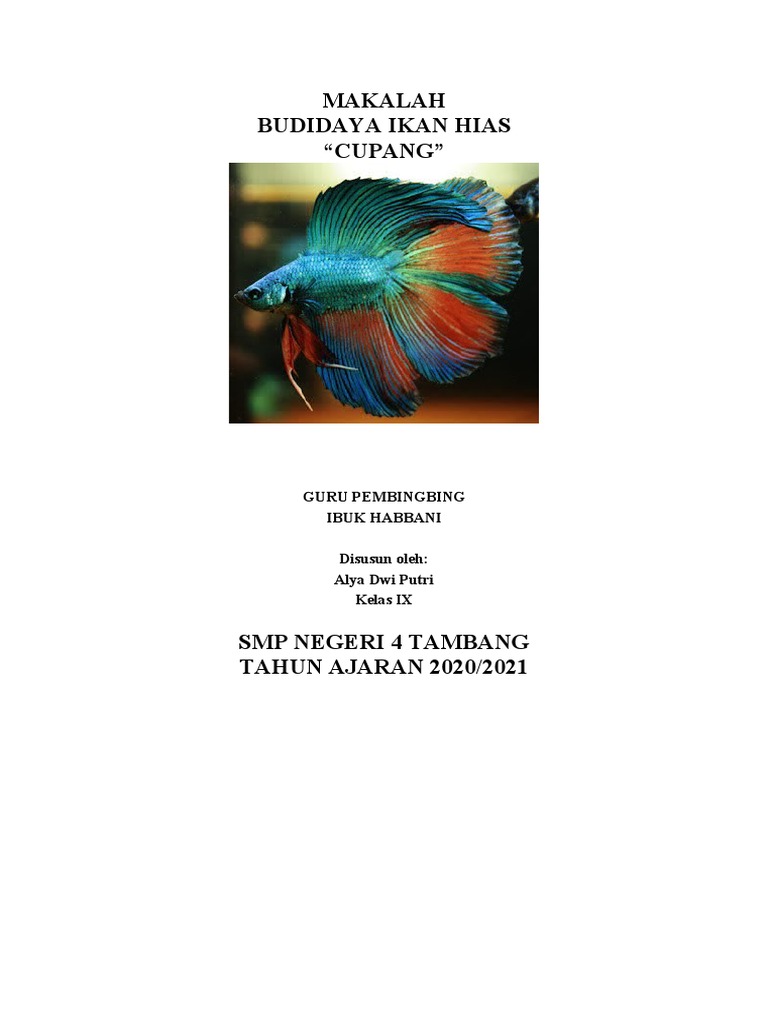 Makalah Ikan Cupang | PDF