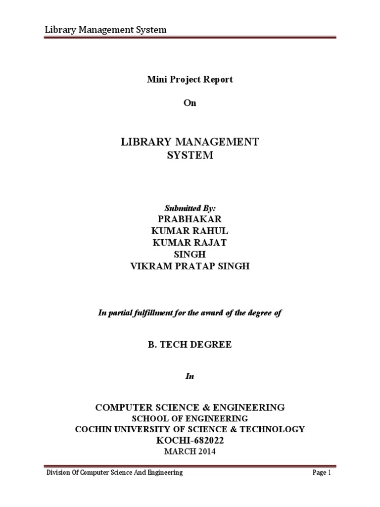 Library Management System | Download Free PDF | Html | Html Element