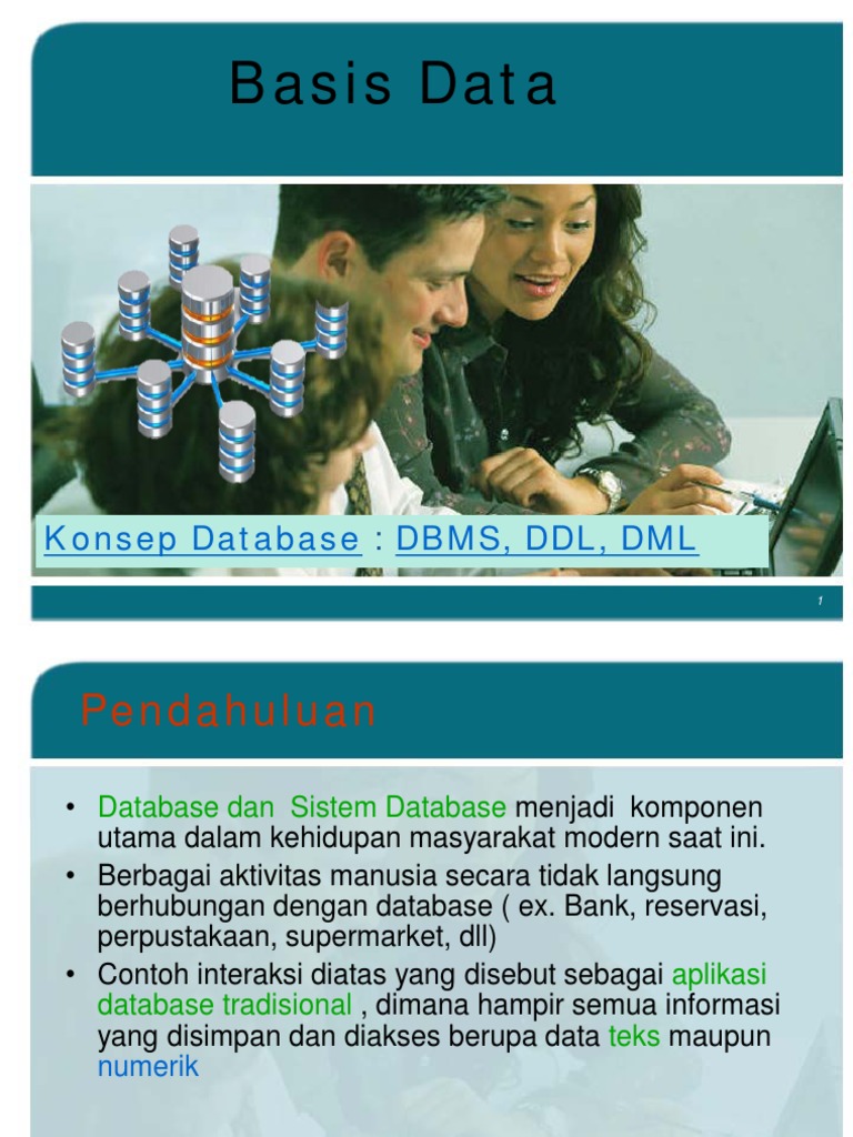Definisi dan Komponen Basis Data | PDF | Komputer