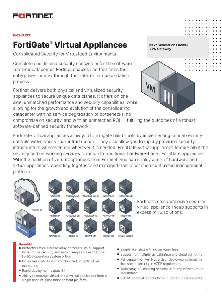 Fortigate Virtual Appliances: Data Sheet | Download Free PDF | Cloud ...