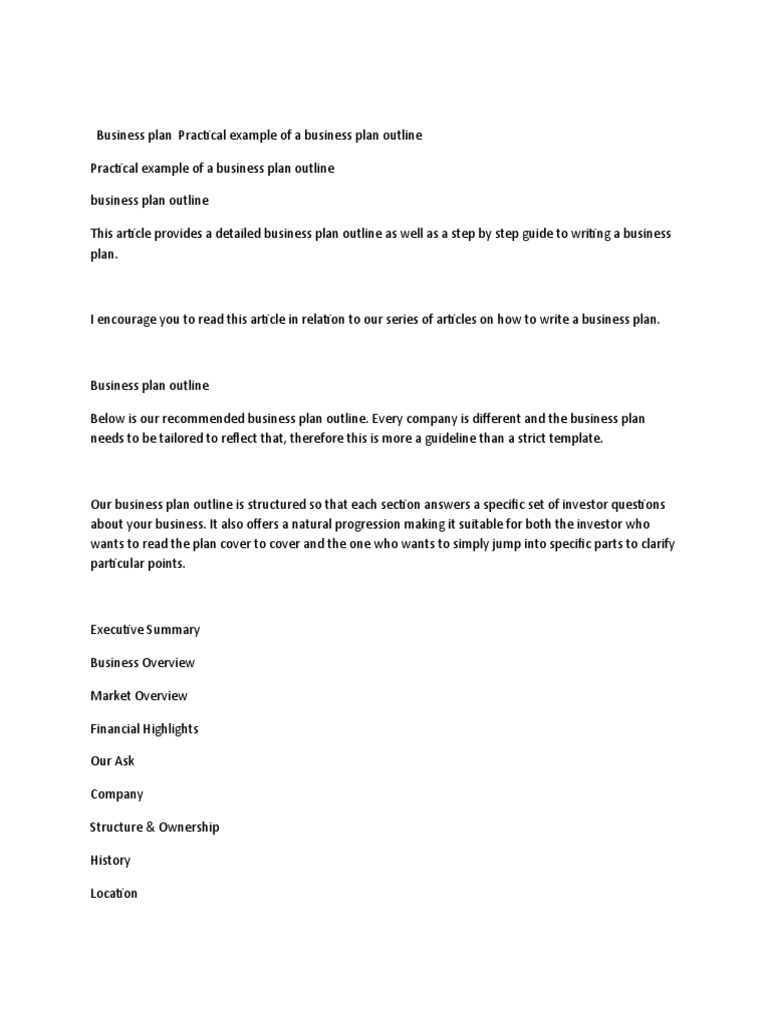 Business Plan Guide | PDF | Market Analysis | Marketing