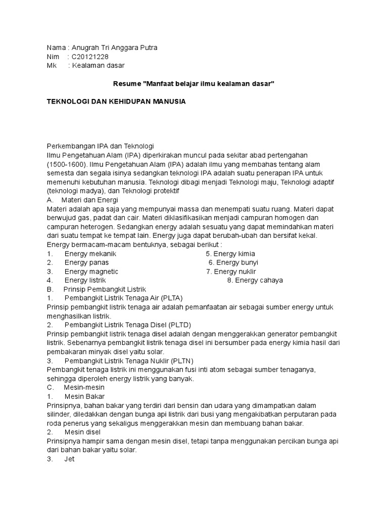 Anugrah Resume Ikd Individu | PDF