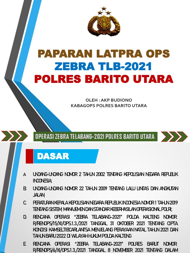 Paparan Latpra Ops Zebra TLB 2021 | PDF