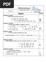 Exercices d'équations 1AC corrigés | PDF