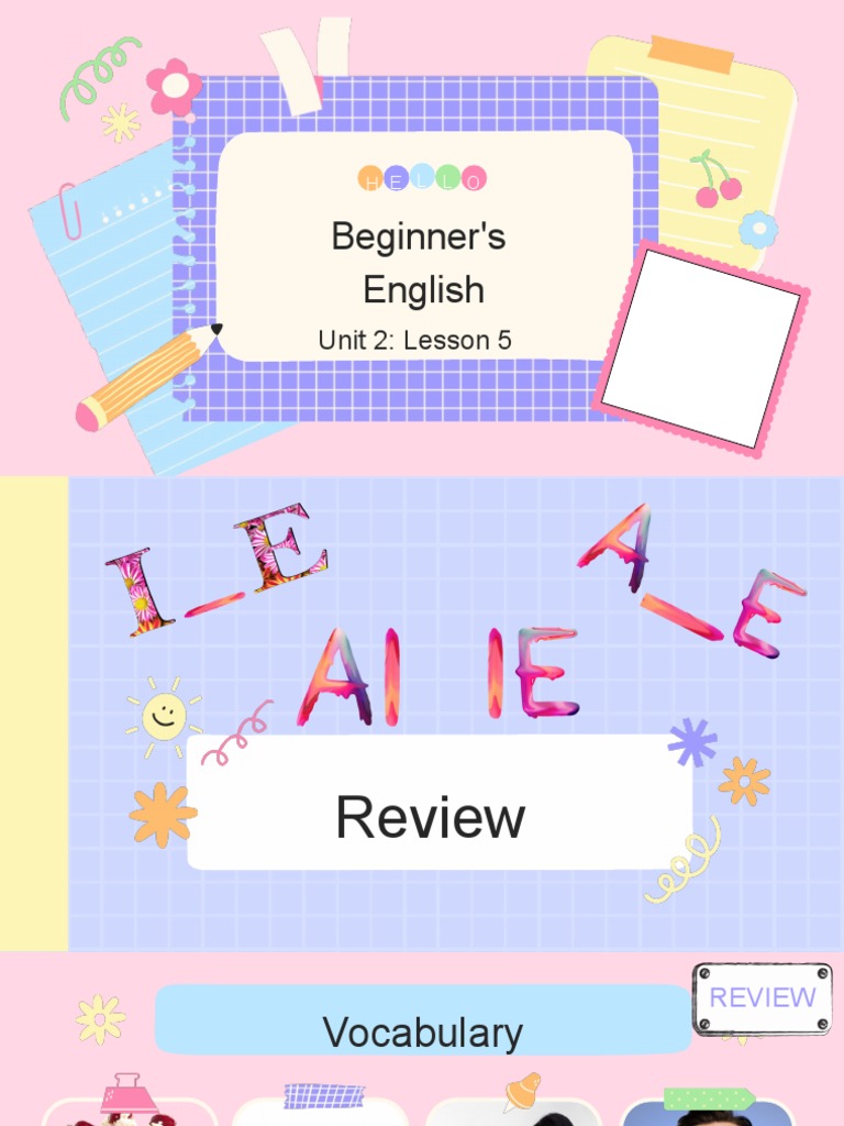 Beginner's English: Unit 2: Lesson 5 | PDF