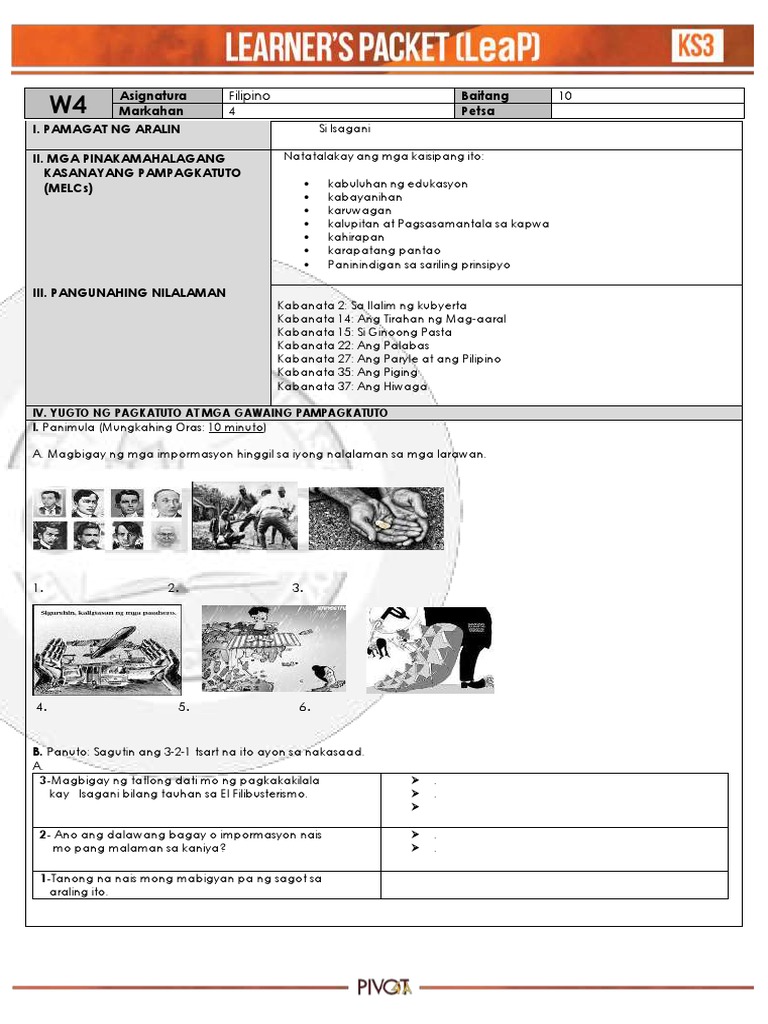 Q4 Filipino 10 Week4 | PDF