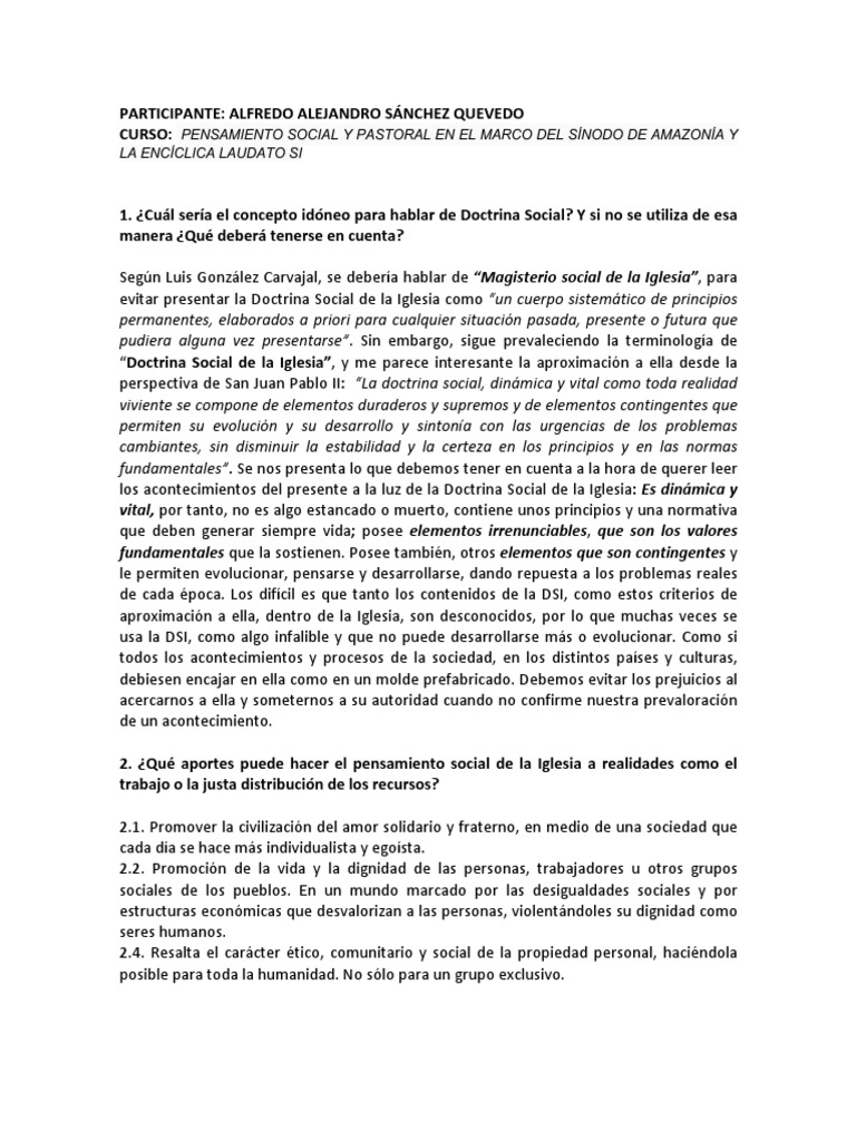 Enfoque Social | PDF | Doctrina social católica