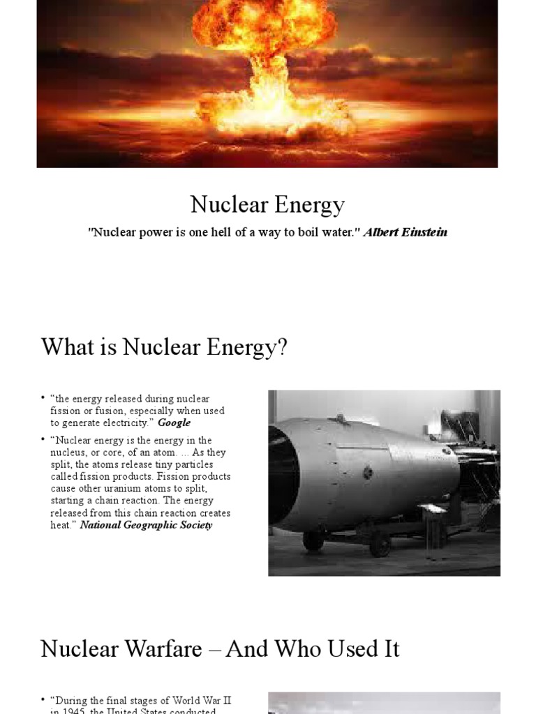 Nuclear Energy | PDF