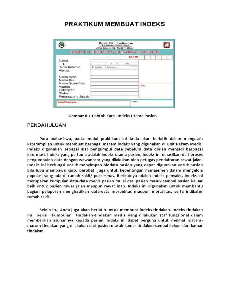 Praktikum Membuat Indeks | PDF | Sains & Matematika