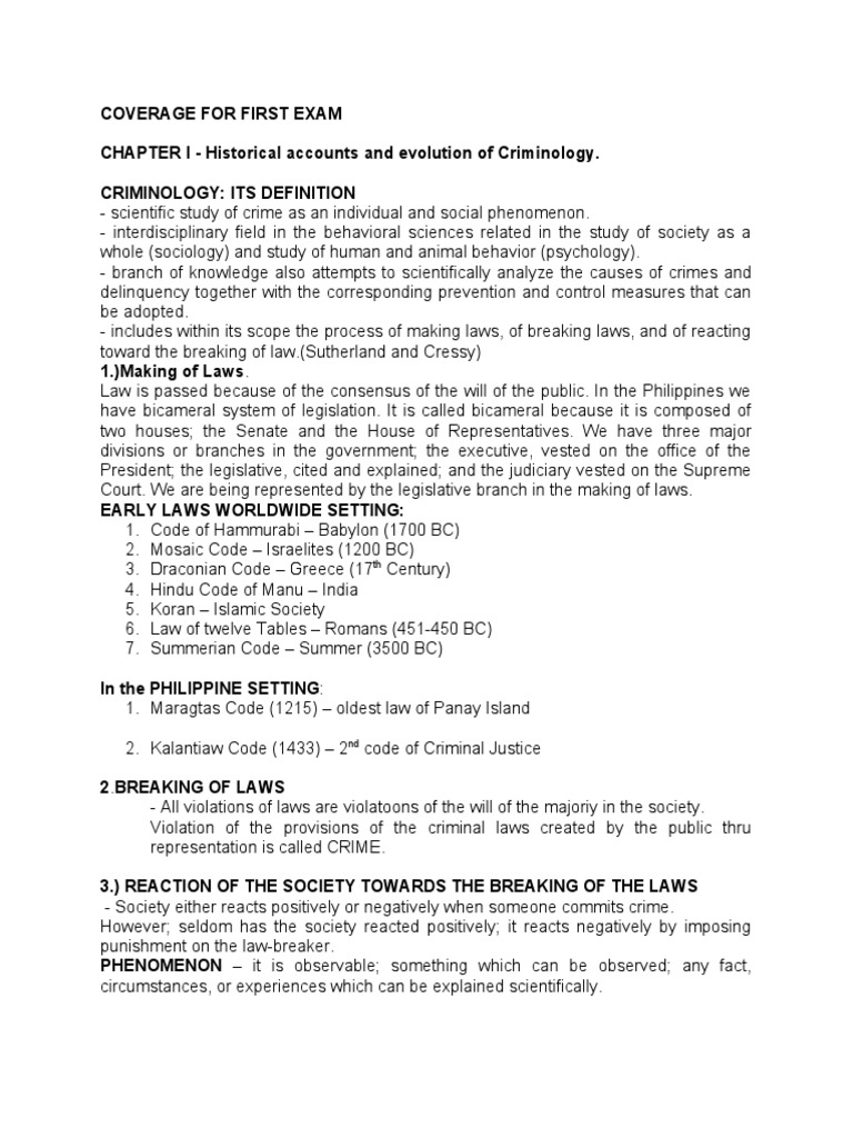 Intro To Crim Module | PDF | Criminology | Physiognomy Intro To Crim Module | PDF | Criminology | Physiognomy