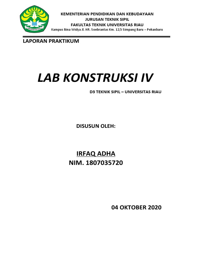 Irfaq Adha (1807035720) PEMBUATAN STAKE OUT | PDF