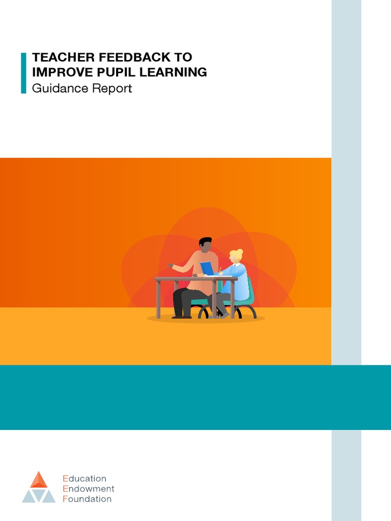 Teacher Feedback To Improve Pupil Learning Pdf Teachers Cognition