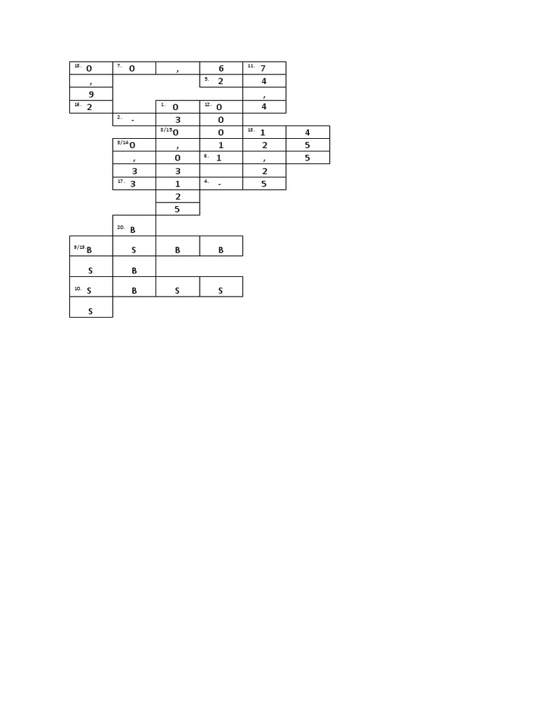 Jawaban Tts MTK Wajib | PDF