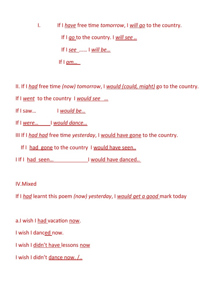 If I Have Free Time Tomorrow | PDF