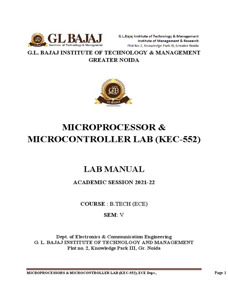 MM Lab Manual 8085 Part1 | PDF | Engineering | Computer Hardware