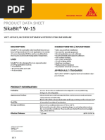 Sikashield w159 Ed15mm | PDF | Adhesive | Polyethylene