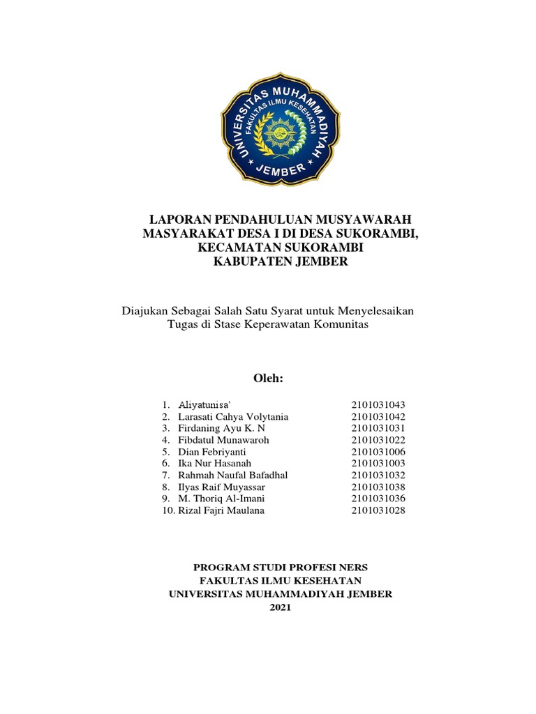 Revisi LP MMD I DI DESA SUKORAMBI | PDF