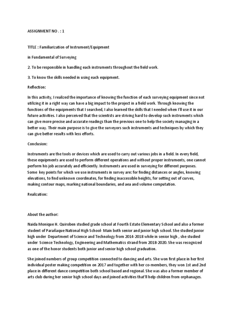 Assignment No. 1 | PDF