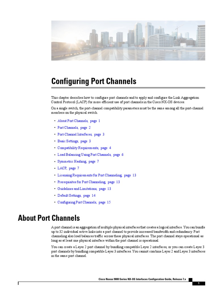 Cisco Port Channel Configuration | PDF | Port (Computer Networking ...