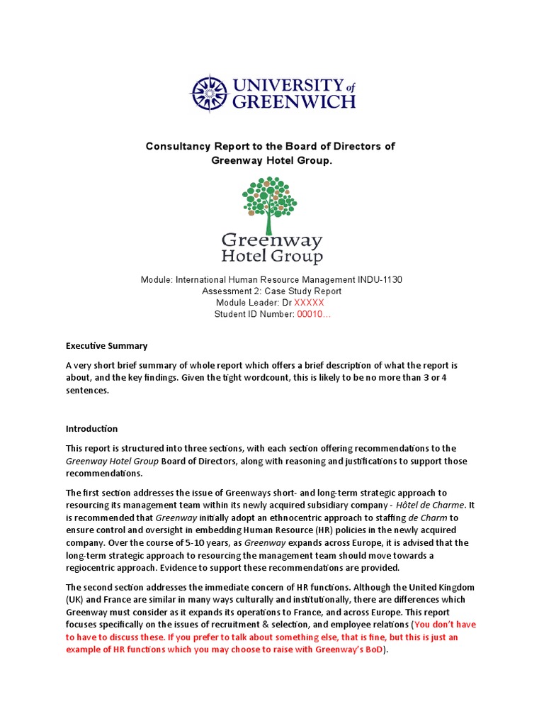 IHRM Report Template | PDF | Recruitment | Employment