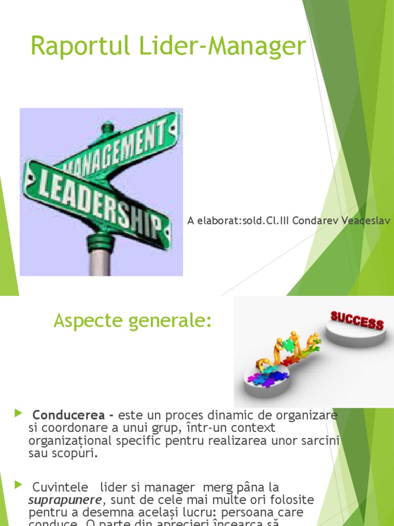 Raportul Lider-Manager | PDF