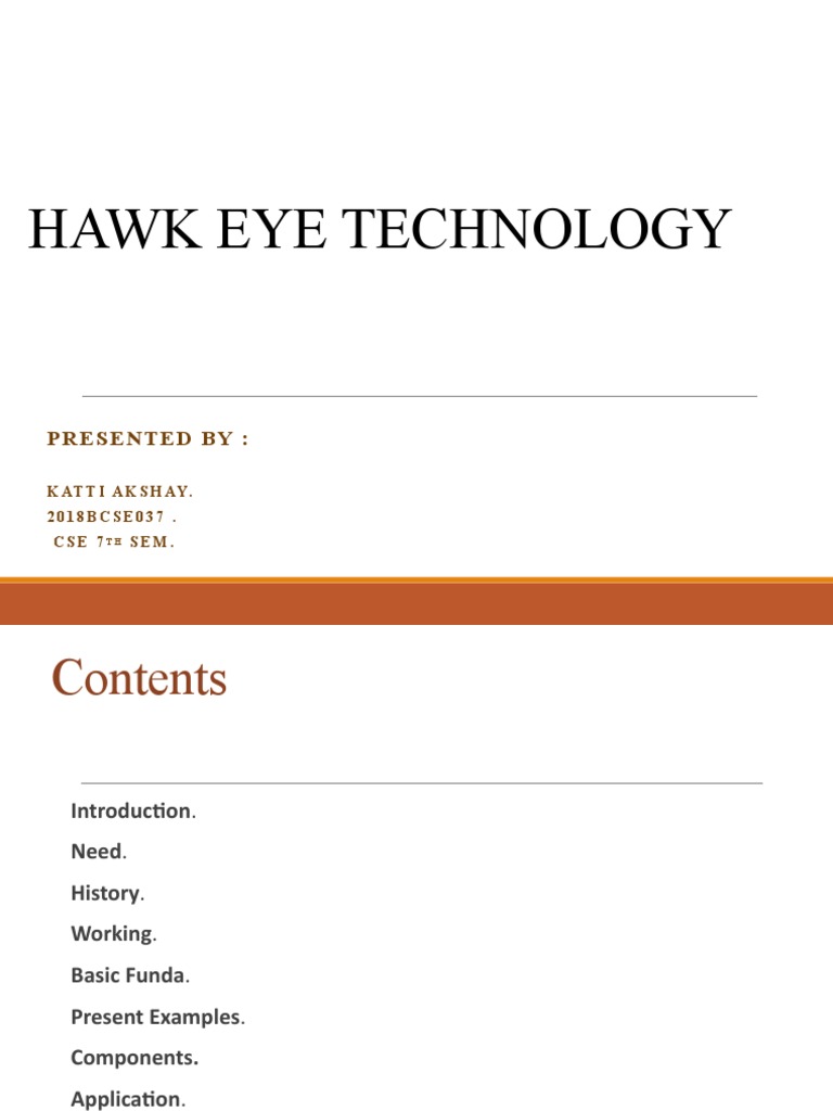 Hawk-Eye Tech in Sports & Beyond | PDF | Computing