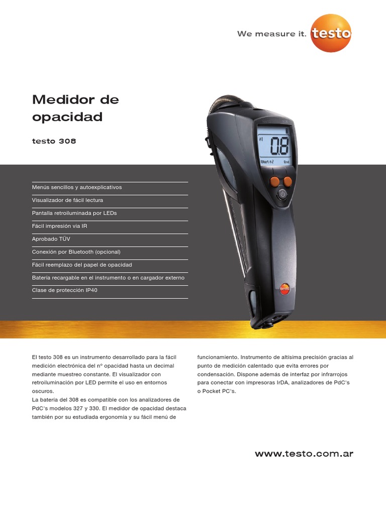 Testo 308 - Catálogo | PDF | Ingenieria Eléctrica | Ingeniería Informática
