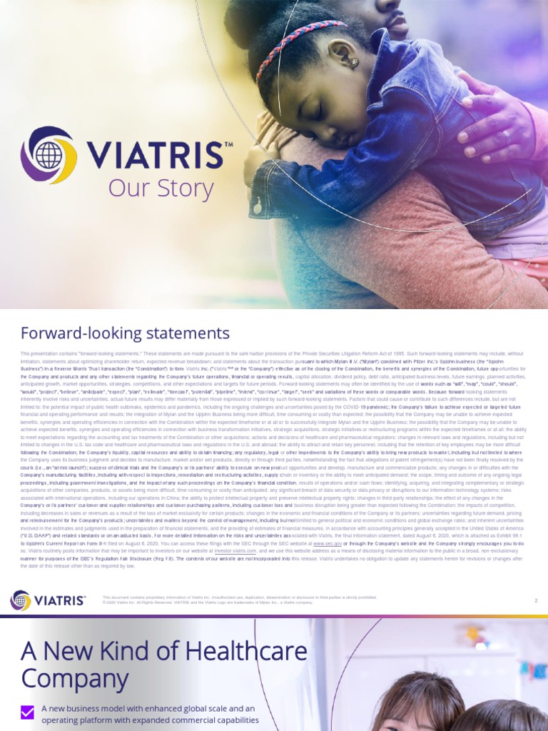 About Viatris | PDF | Mylan | Risk