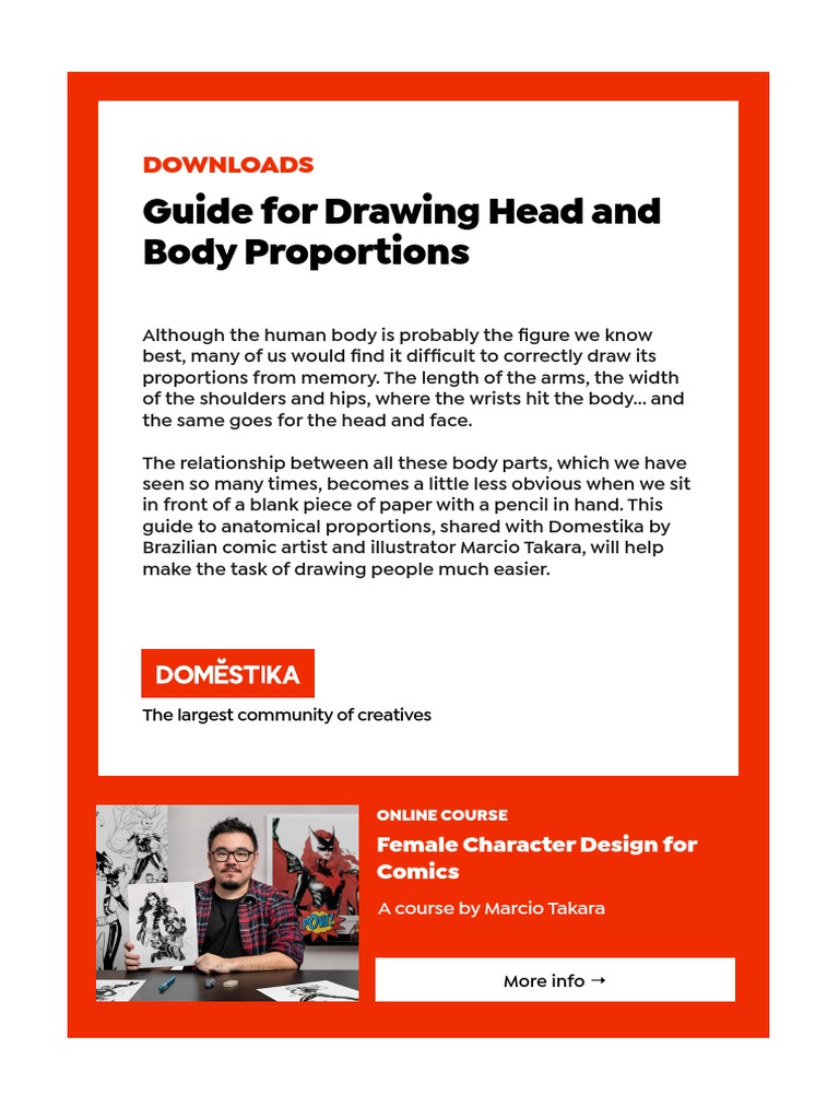 Drawing Female Body Proportions Guide | PDF