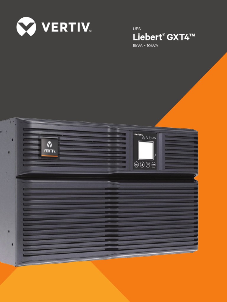 Vertiv GXT4 6-10kva - Hoja de Datos | PDF | Ingenieria Eléctrica | USB