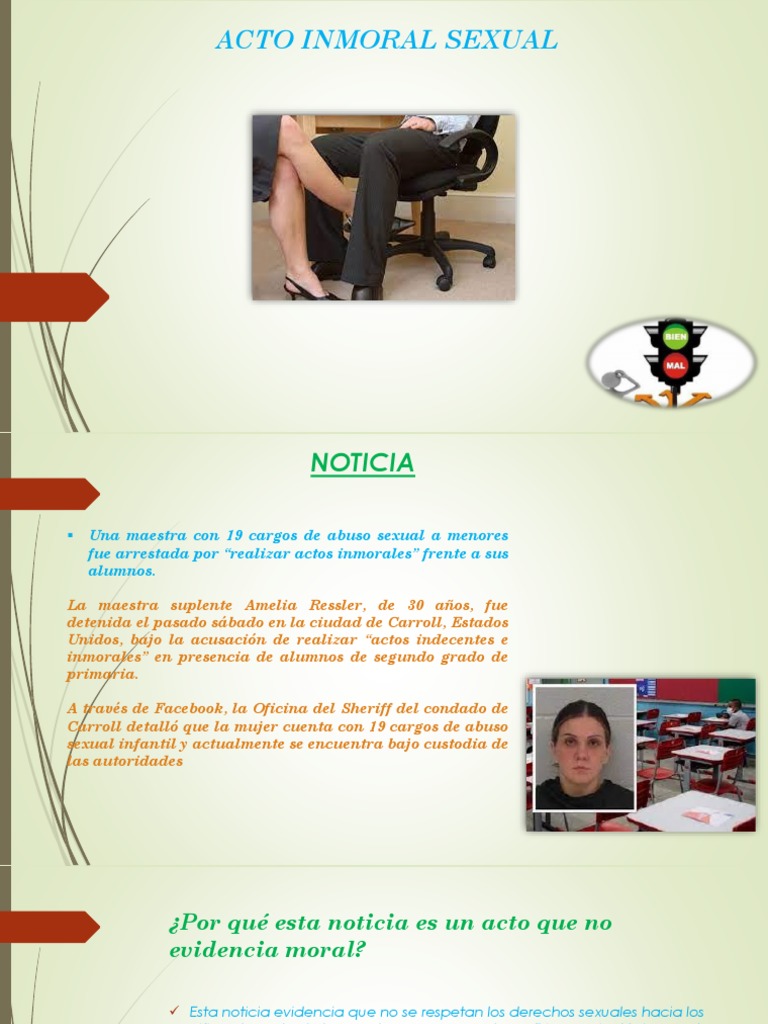 Acto Inmoral Sexual | PDF | Moralidad | Abuso sexual