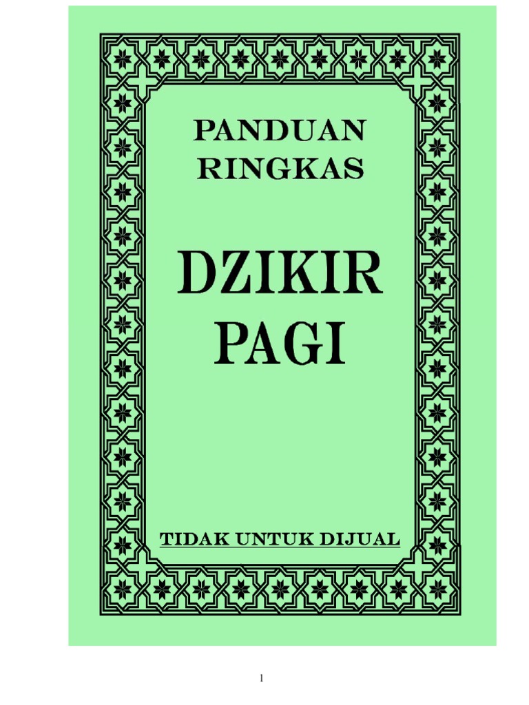 Doa Pagi dan Petang dalam Islam | PDF