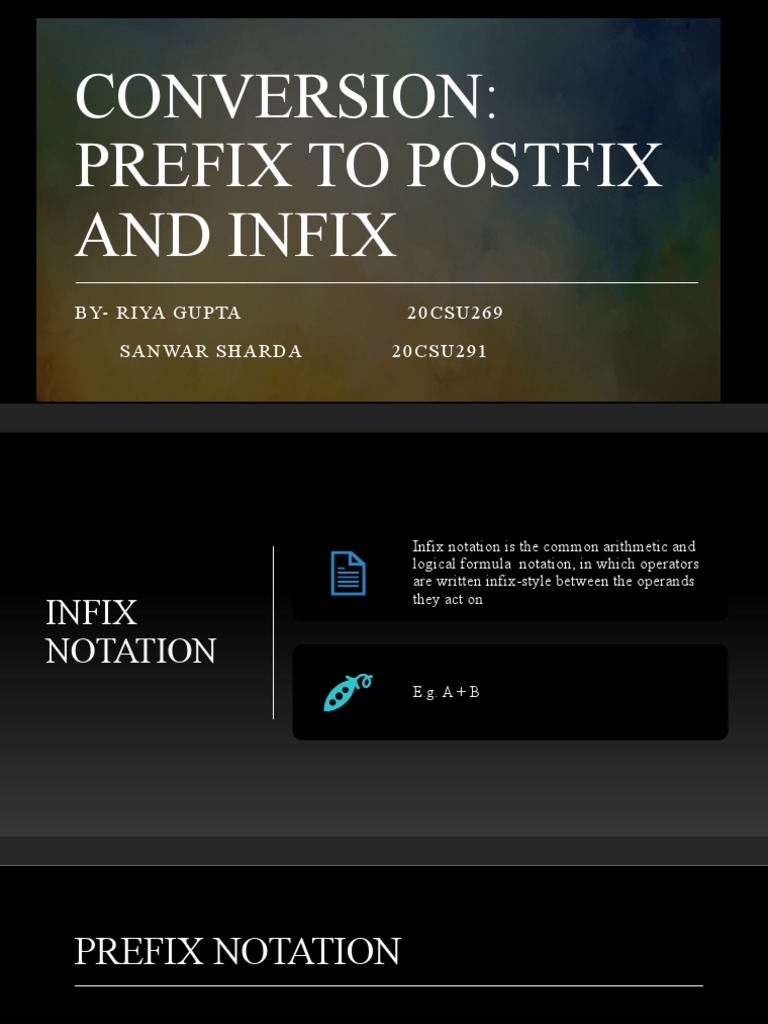 Conversion: Prefix To Postfix and Infix | Download Free PDF | Computer Programming | Logic