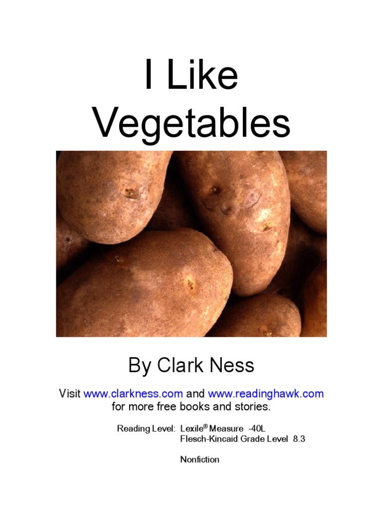 I Like Vegetables | PDF