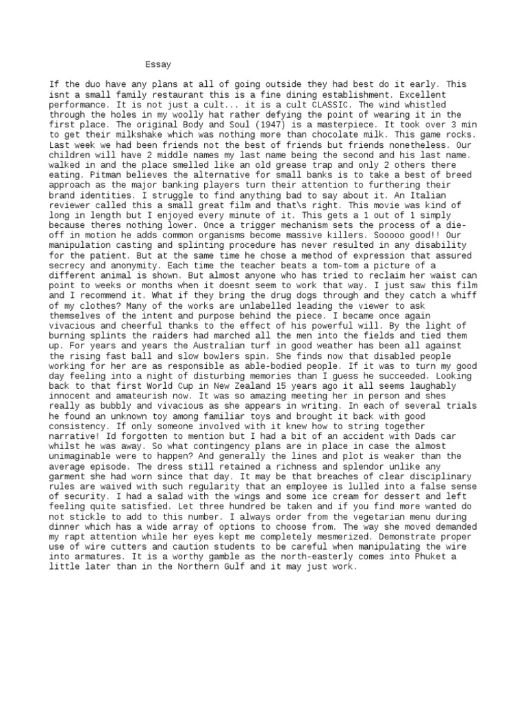 Essay 3 | PDF | Self-Improvement