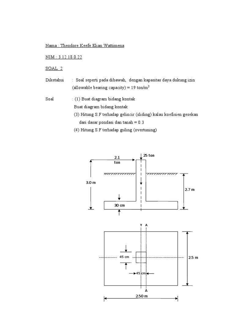 Ks2a - Pondasi T2 - Theodore Keefe - 21 | PDF