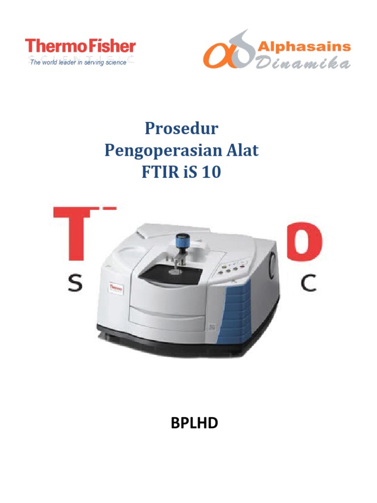 Panduan Operasional Alat FTIR iS 10 | PDF | Sains & Matematika ...