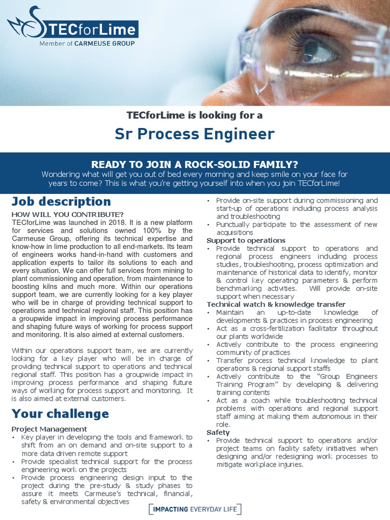 SR Process Engineer - TFL | PDF | Technical Support | Engineering
