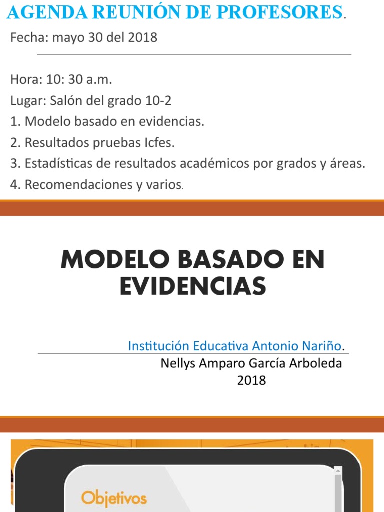 Presentación Modelo Basado en Evidencias - Curso Virtual Icfes | PDF