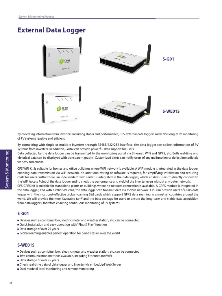 Datasheet External Data Logger en | PDF | Wi Fi | Computer Network