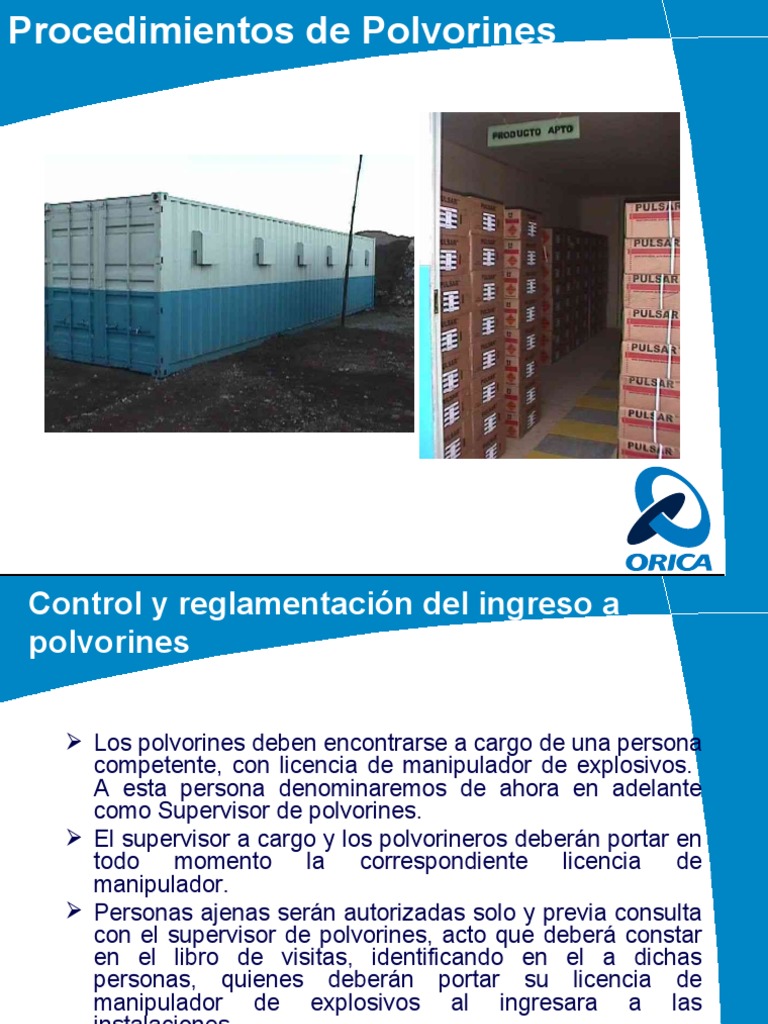 Procedimientos de Polvorines | PDF