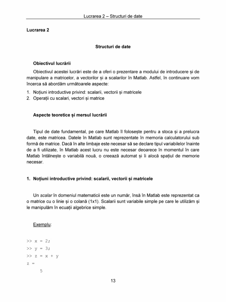 IA Lucrarea 2 Structuri de Date | PDF