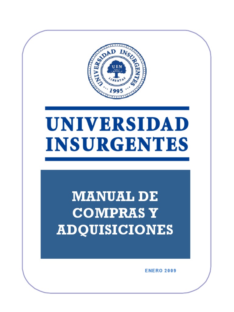 Manual de Compras y Adquisiciones | PDF | Presupuesto | Cheque
